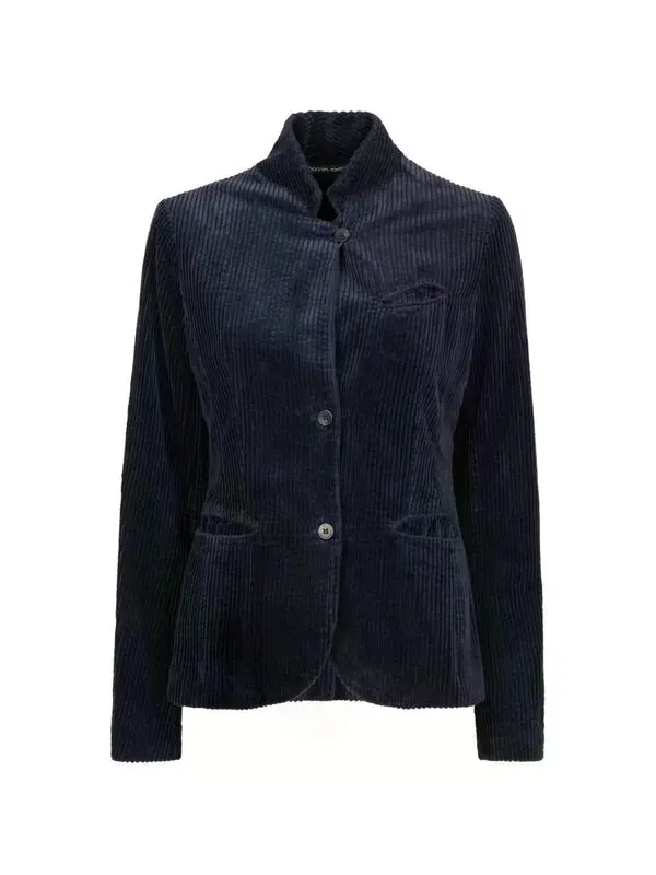 HANNES ROETHER Stand-collar Corduroy Jacket