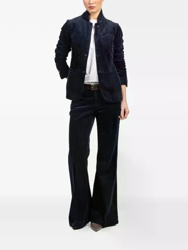 HANNES ROETHER Stand-collar Corduroy Jacket