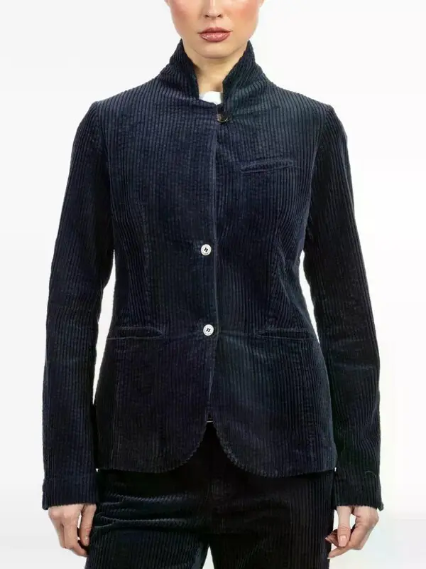 HANNES ROETHER Stand-collar Corduroy Jacket