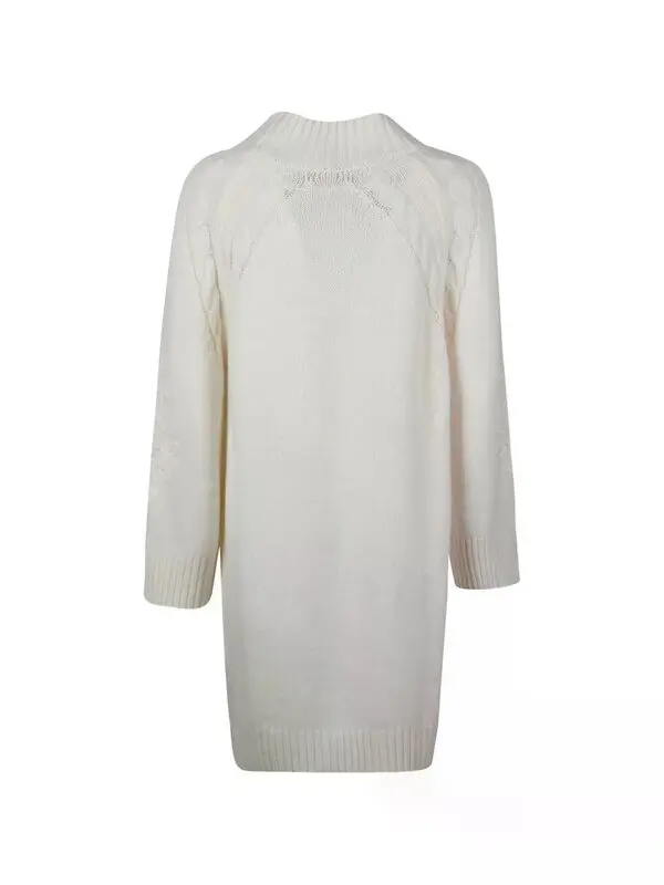 ERMANNO FIRENZE Cable-knit Embroidered Dress