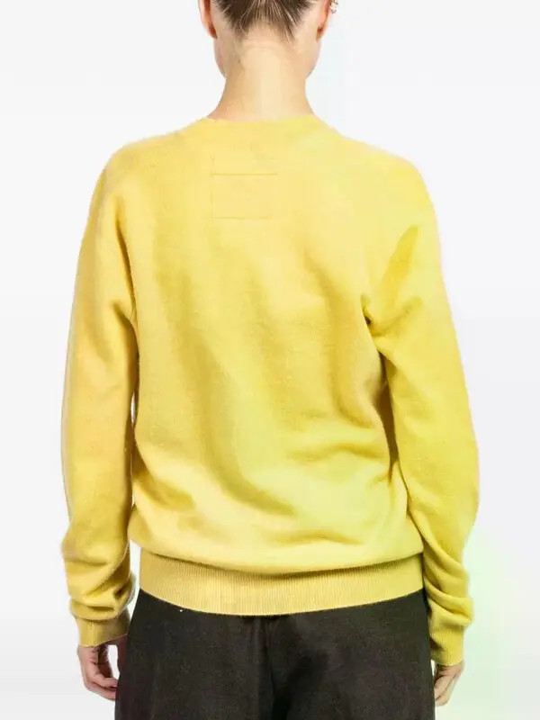 Frenckenberger Johnny V-neck Sweater - Yellow