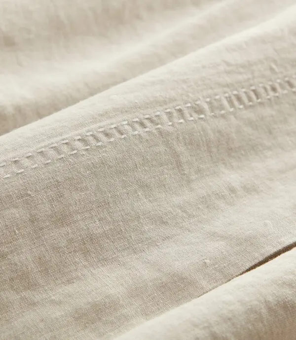 PEACOCK ALLEY European Washed Linen Sheet Set - Sky