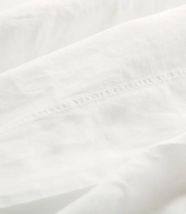 PEACOCK ALLEY European Washed Linen Sheet Set - Sky