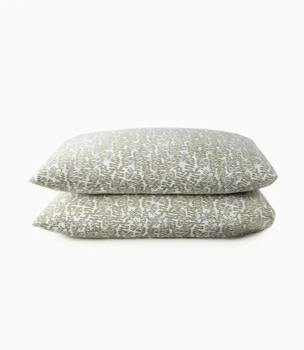 PEACOCK ALLEY Fern Sleeping Shams - Olive