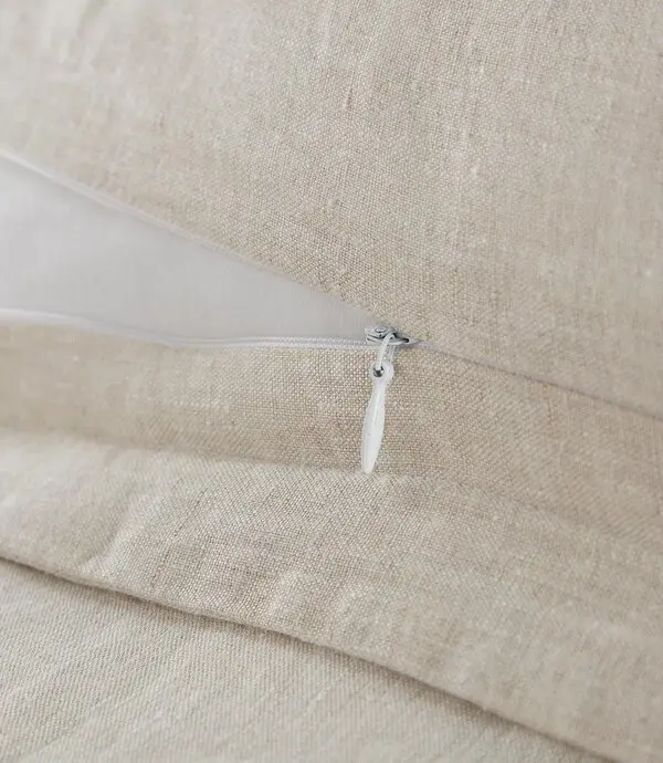 PEACOCK ALLEY European Washed Linen Duvet Cover - White