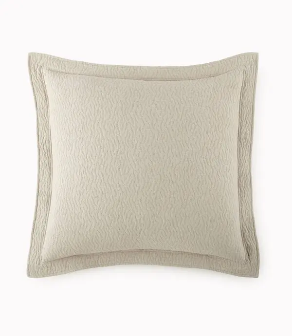 APERTEX FABRICA DE TECIDOS DE SEDA & ALGODAO Mia Stonewashed Matelassé Sham - Dune