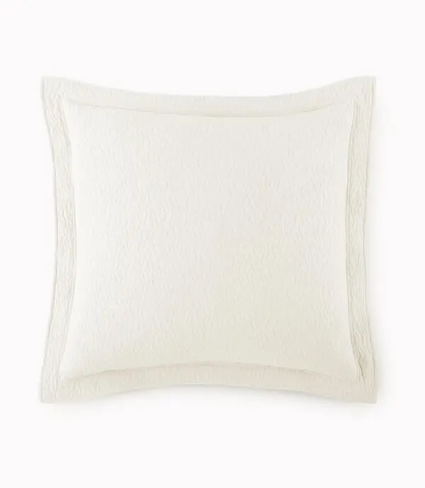 APERTEX FABRICA DE TECIDOS DE SEDA & ALGODAO Mia Stonewashed Matelassé Sham - Pearl