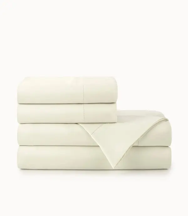 PEACOCK ALLEY Clara Sateen Sheet Set - Ivory