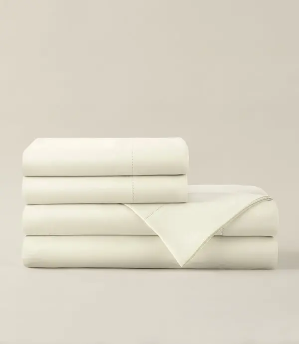 PEACOCK ALLEY Clara Sateen Sheet Set - Ivory