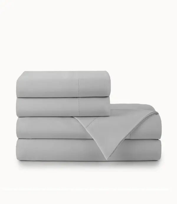 PEACOCK ALLEY Clara Sateen Sheet Set - Light Gray