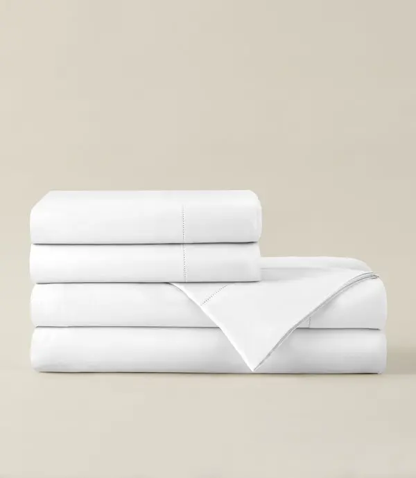 PEACOCK ALLEY Clara Sateen Sheet Set - Linen