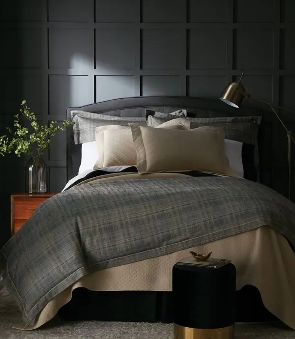 PEACOCK ALLEY Biagio Jacquard Duvet Cover - Azure