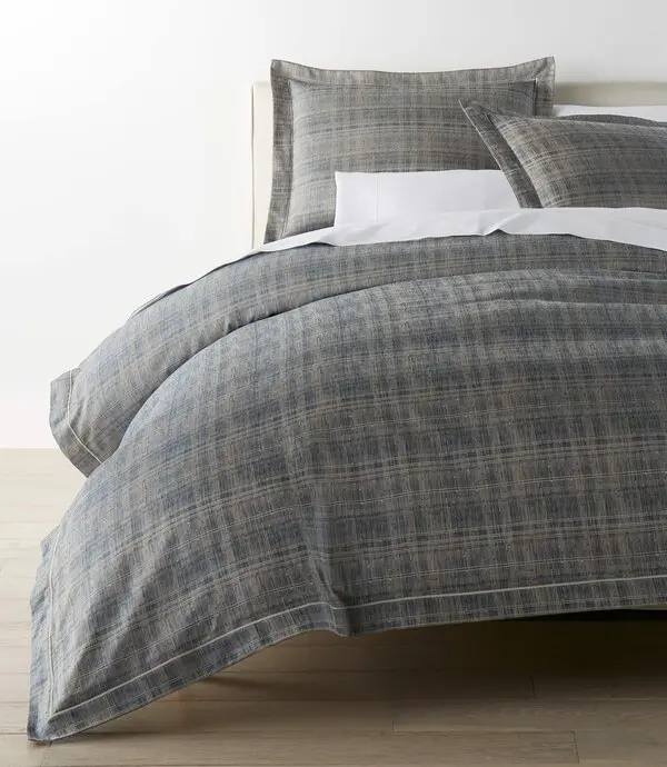 PEACOCK ALLEY Biagio Jacquard Duvet Cover - Azure