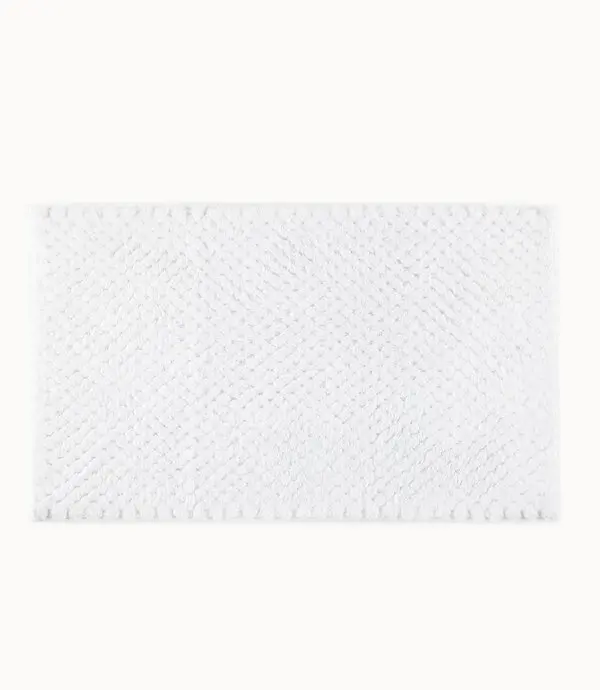 PEACOCK ALLEY Catalina Bath Mat - White