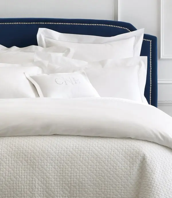 PEACOCK ALLEY Lyric Percale Duvet Cover - Ice