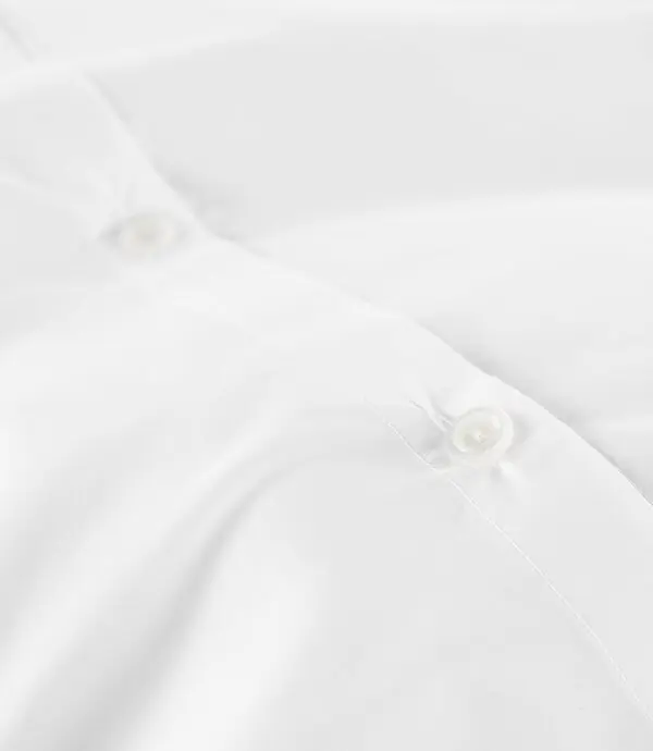 PEACOCK ALLEY Lyric Percale Duvet Cover - Ice
