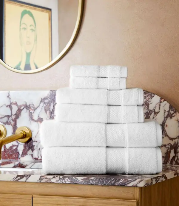 PEACOCK ALLEY Diamond Towel Set - Sage