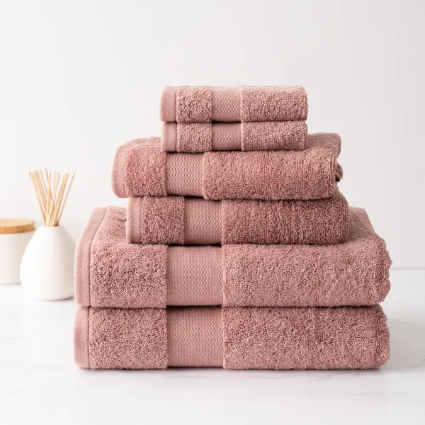 PEACOCK ALLEY Plush Turkish Towel Set - Blue