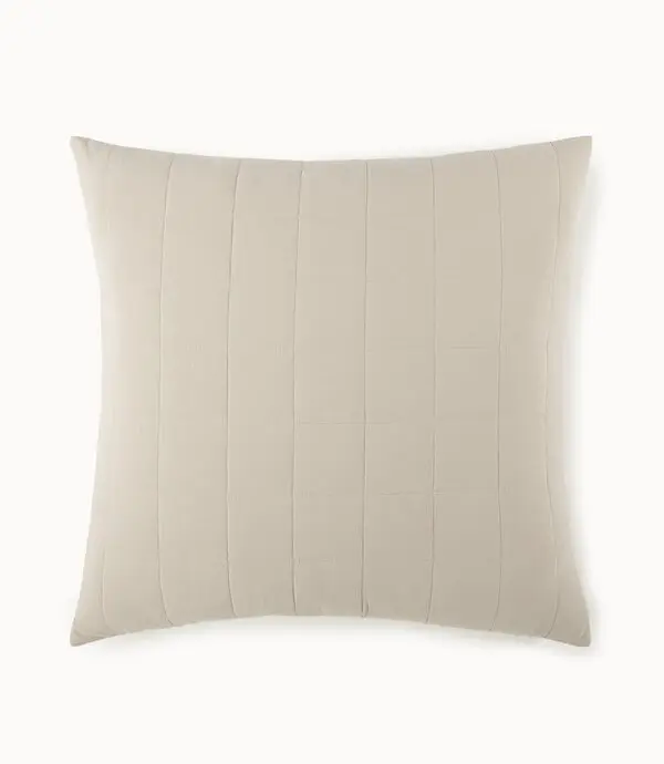 PEACOCK ALLEY 4 Square Quilted Sham - Denim