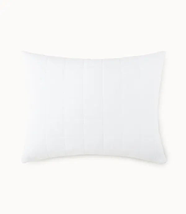 PEACOCK ALLEY 4 Square Quilted Sham - White