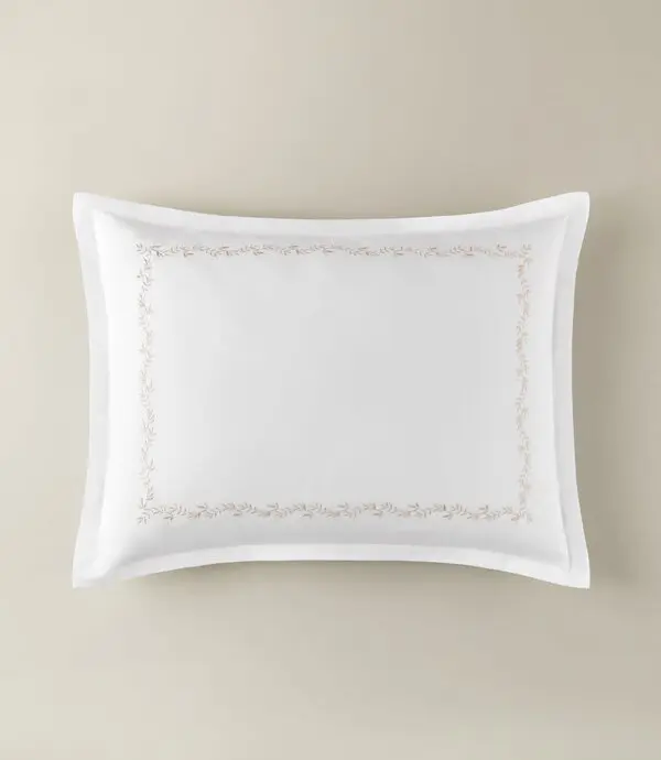 PEACOCK ALLEY Ivy Classic Embroidered Duvet Set - White