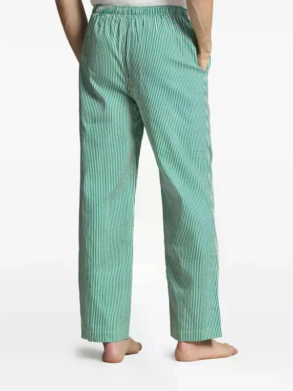 Polo Ralph Lauren Polo Bear Striped Cotton Pyjama Pants - Green