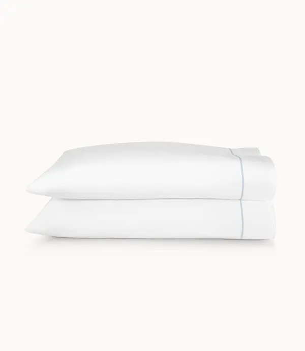 PEACOCK ALLEY Soprano Ii Sateen Pillowcases - Sky