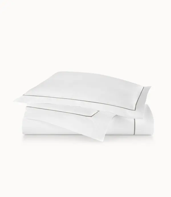 PEACOCK ALLEY Soprano Ii Sateen Duvet Cover - Platinum