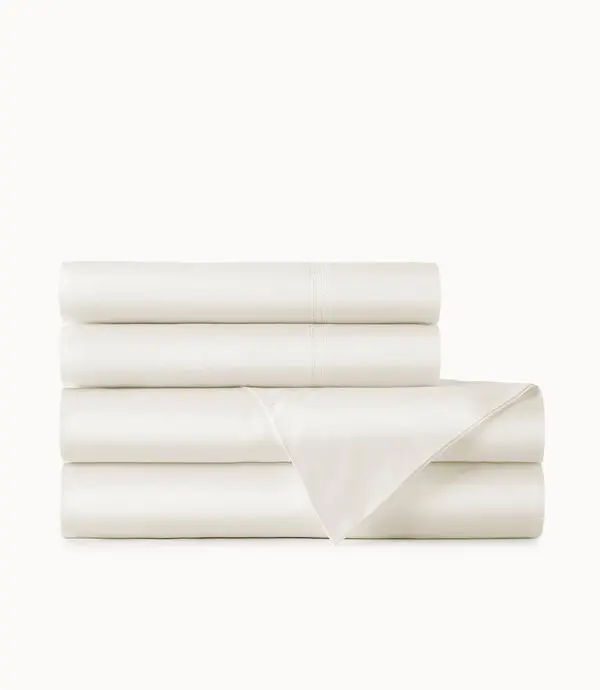 PEACOCK ALLEY Lyric Percale Sheet Set - Ivory