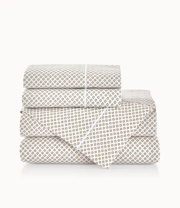 PEACOCK ALLEY Emma Printed Sateen Sheet Set - Blue