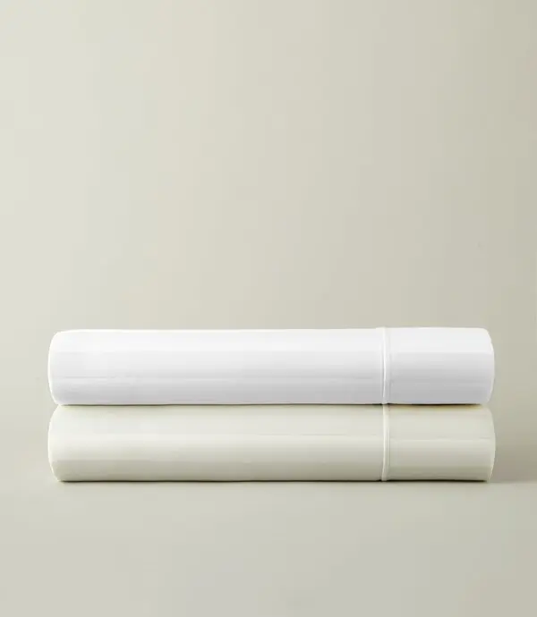 PEACOCK ALLEY Soprano Stripe Sateen Sheet Set - Ivory