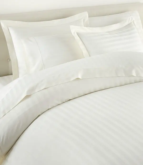 PEACOCK ALLEY Soprano Stripe Sateen Sheet Set - Ivory