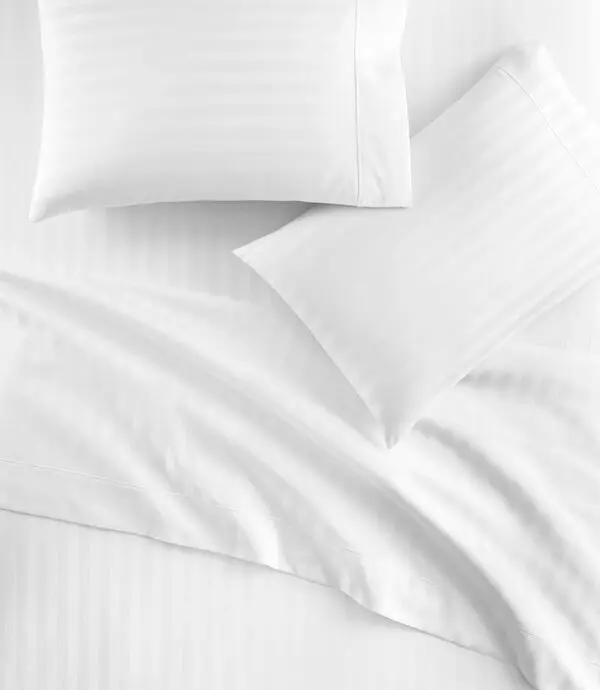 PEACOCK ALLEY Soprano Stripe Sateen Sheet Set - Ivory