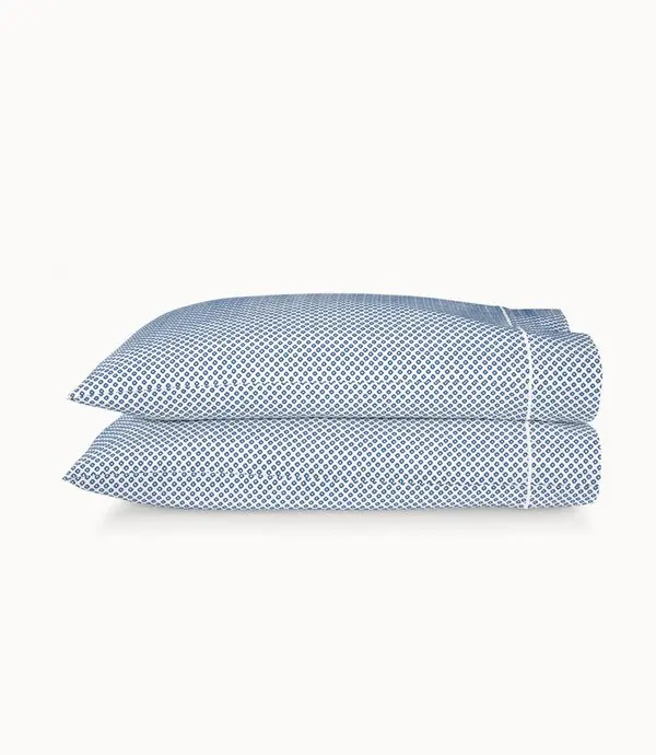 PEACOCK ALLEY Emma Printed Sateen Pillowcases - Blue