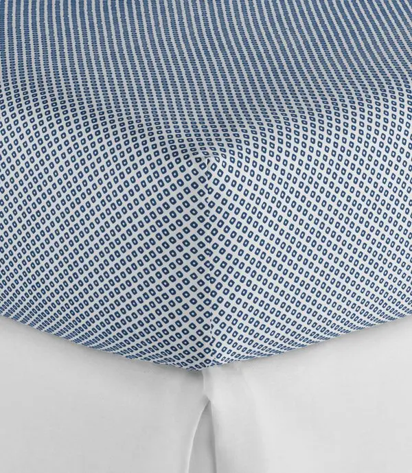 PEACOCK ALLEY Emma Printed Sateen Fitted Sheet - Linen