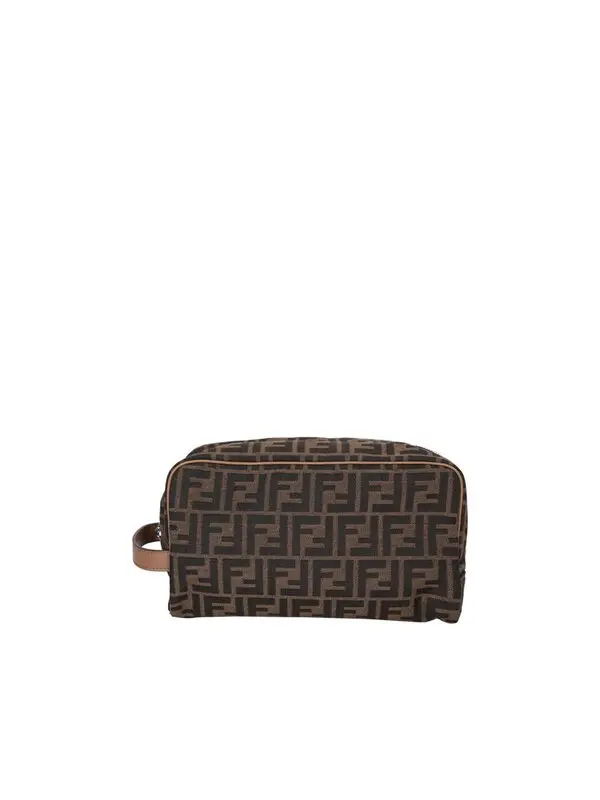 Fendi Jacquard Beauty Case - Black