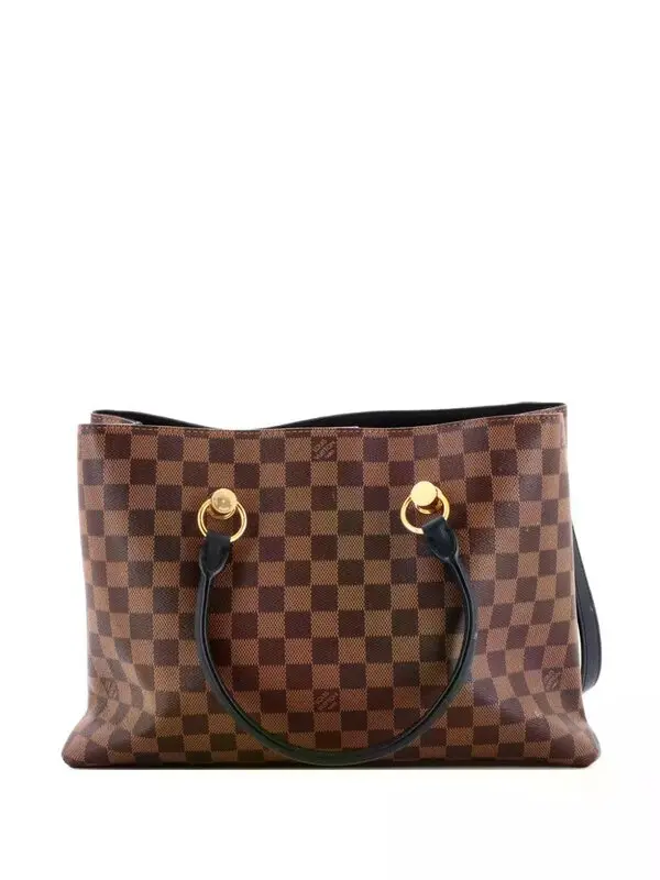 LOUIS VUITTON Riverside Damier Tote Bag - Brown