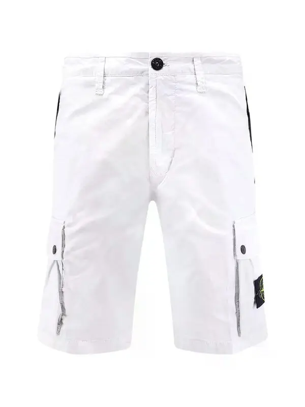 Stone Island Logo-patch Cargo Shorts - Blue