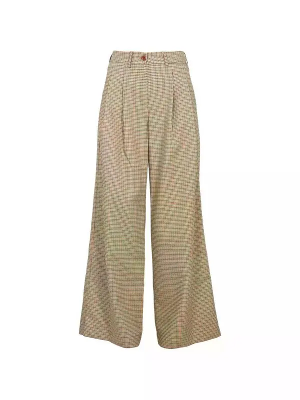MAISON JEJIA Houndstooth Trousers - Neutrals