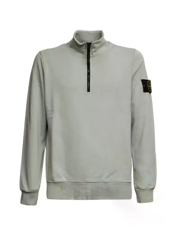 Stone Island Zip Fleece Sweater - Grey