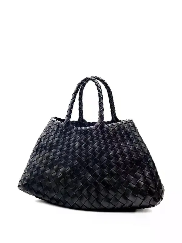 Dragon Diffusion Small Santa Croce Woven Tote Bag - Black