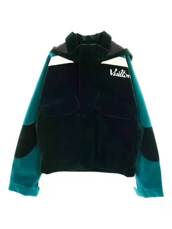 LOUIS VUITTON 2010s Velvet Hooded Jacket