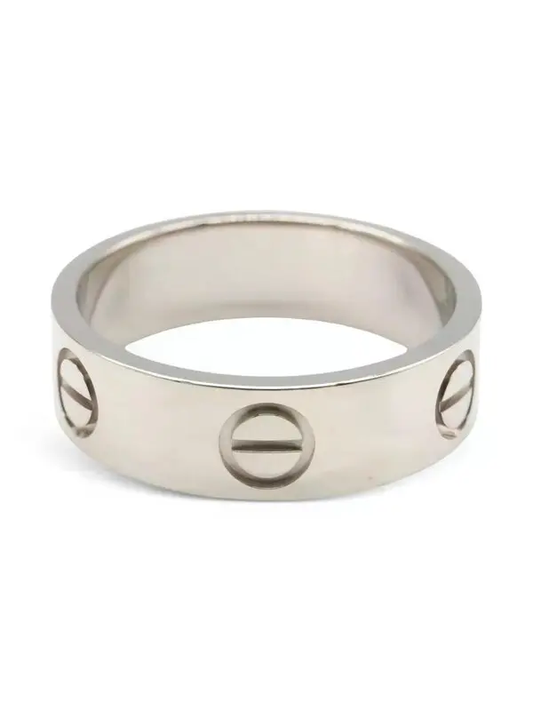 CARTIER 18k White Gold Love Ring - Silver