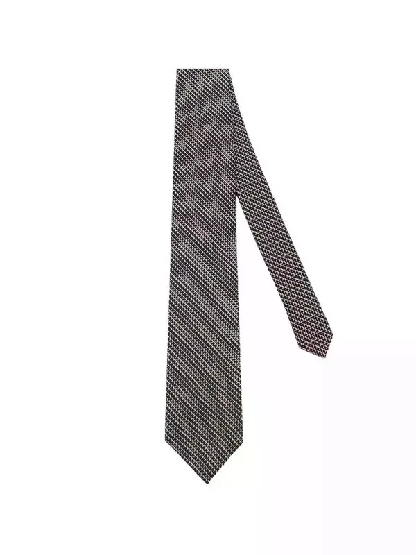 TOM FORD Patterned Neck Tie - Black