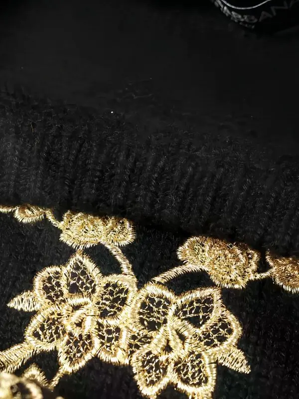 Dolce & Gabbana Embroidered Crew-neck Sweater