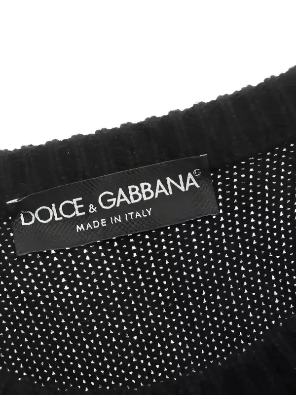 Dolce & Gabbana Embroidered Crew-neck Sweater
