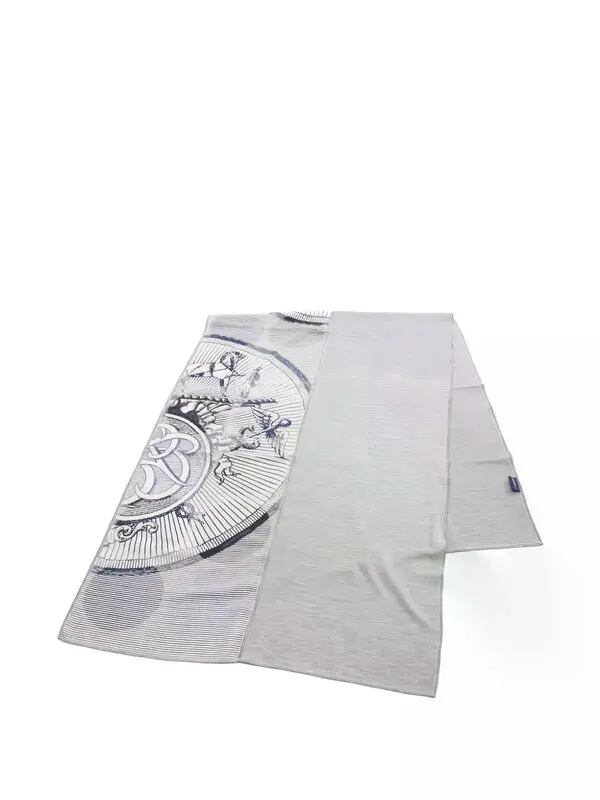 Hermès 2010s Ex-libris Scarf - Grey