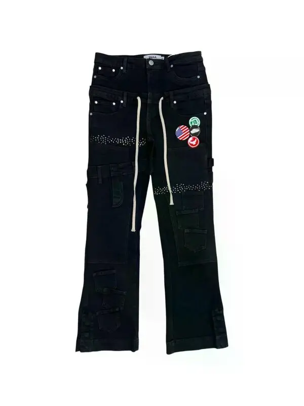 DUAA Panelled Jeans - Black