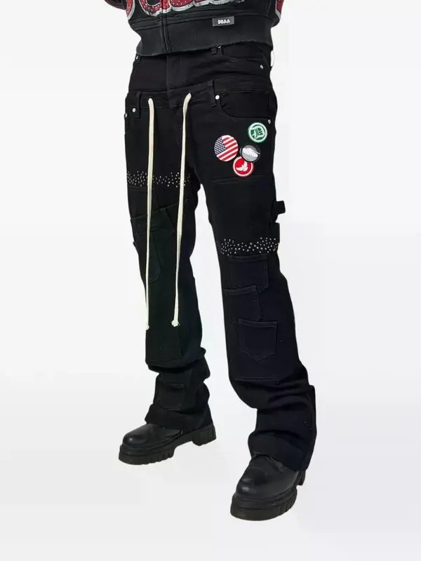 DUAA Panelled Jeans - Black