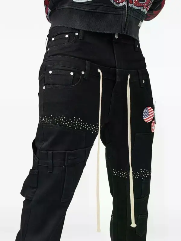 DUAA Panelled Jeans - Black